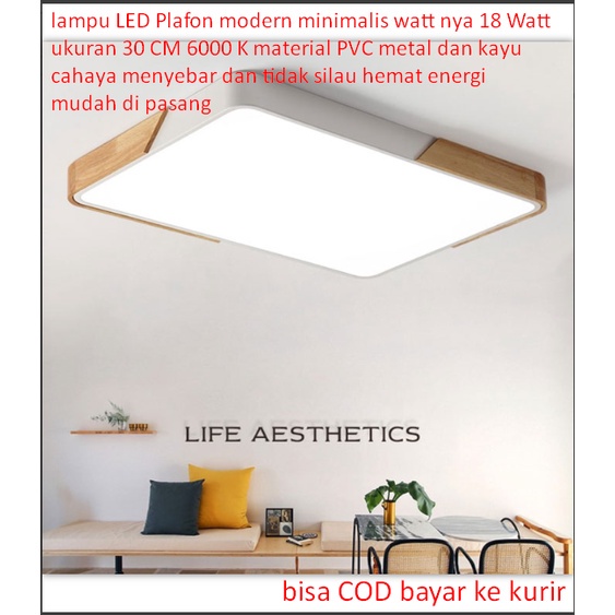 Jual lampu LED Plafon modern minimalis watt nya 18 Watt ukuran 30 CM ...