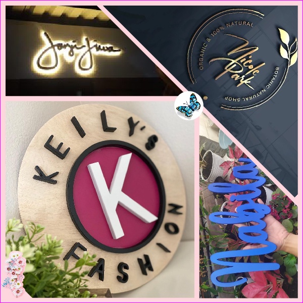 Jual Logo Huruf Timbul Kayu Stainless Akrilik 3 Dimensi Papan Nama ...