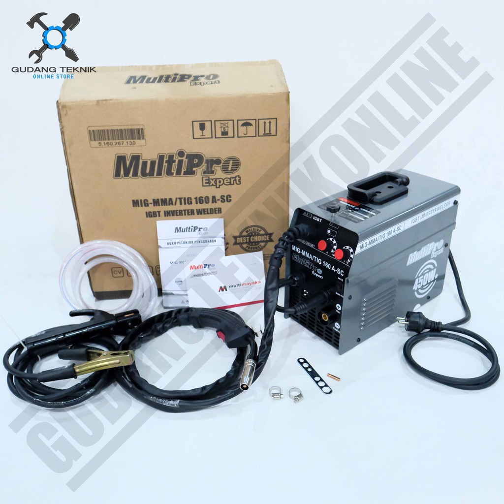 Jual Mesin Las Argon Inverter Mig MMA Tig 160 A-SC MULTIPRO / Welder Inverter Mesin Las 3 in 1 ...