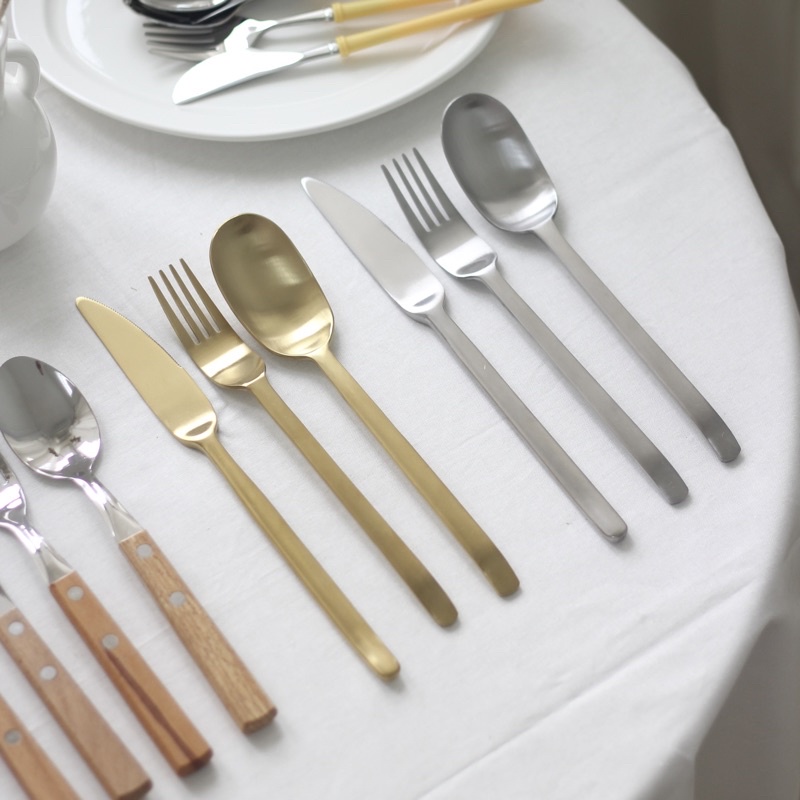 Jual Stainless cutlery set alat makan stainless aesthetic instagramable ...