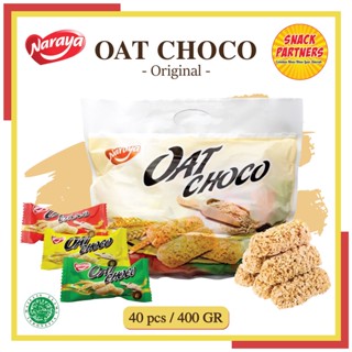 Jual NARAYA OAT CHOCO 40 pcs / 400 GR - Crispy Biscuit Snack Oat Bar ...