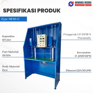 Jual Mesin Pengaduk Cairan Liquid Skala Laboratorium Kapasitas 10 Liter ...