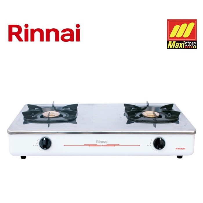Jual Kompor Gas 2 Tungku RINNAI RI-602E(W) | Shopee Indonesia