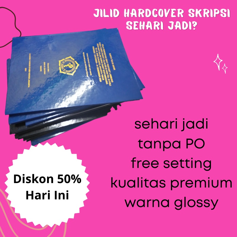Jual JILID HARDCOVER SKRIPSI TEKS EMAS SATUAN SEHARI JADI | Shopee ...