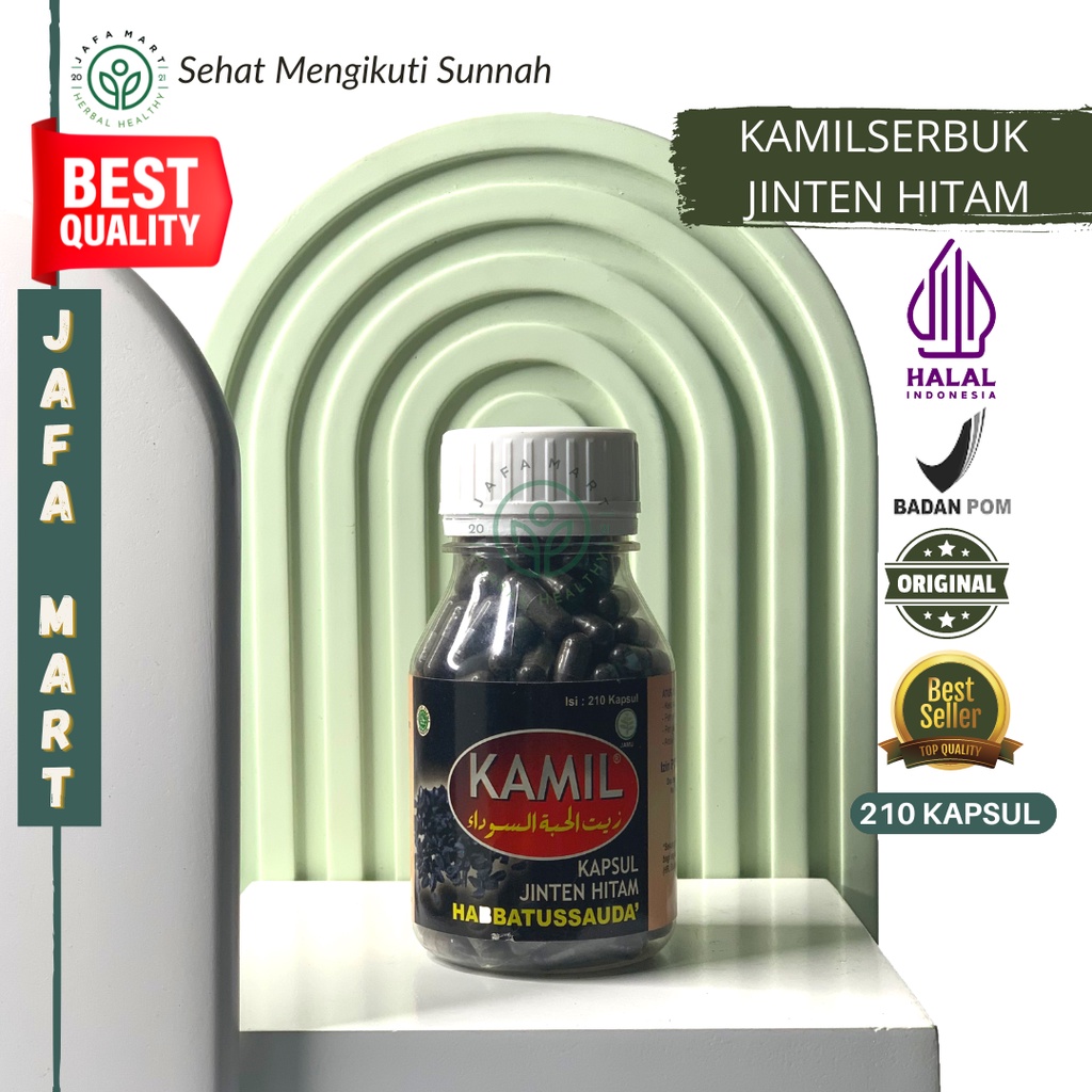 Jual Kamil Kapsul Jintan Hitam Habbatussauda Serbuk 210 Kapsul - Serbuk ...