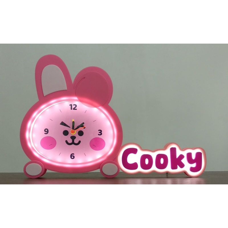 Jual Jam atau jam weker tema BT21/ Bt21/Army/Jam meja custom/ jam meja ...