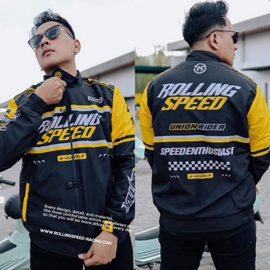 Jual Jaket Rolling Speed Ukuran M Sampai XXL | Shopee Indonesia