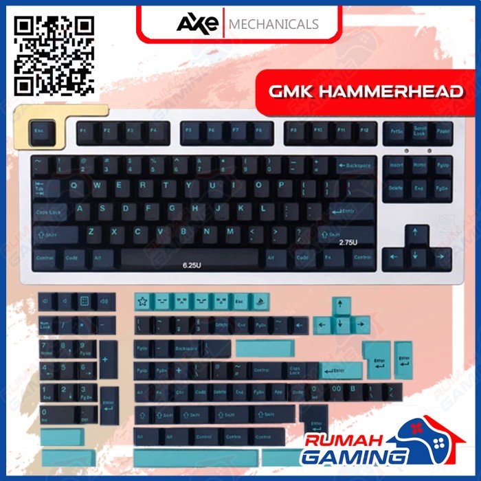 Jual KEYCAP - KEYCAPS - CHERRY - GMK HAMMERHEAD DARK - ABS - DOUBLE ...