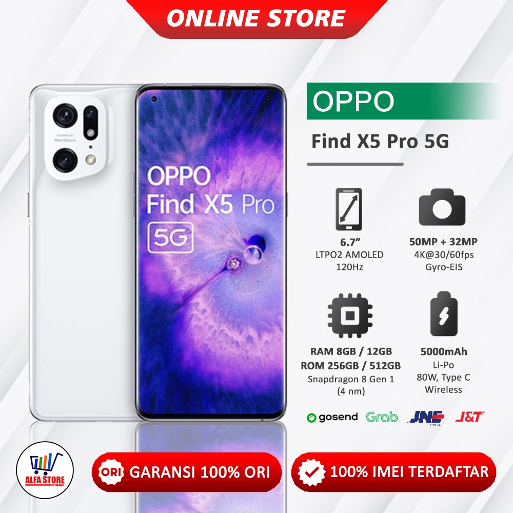 Jual Oppo find x5 pro find x5pro 5G Ram 12+256gb Garansi Resmi | Shopee ...