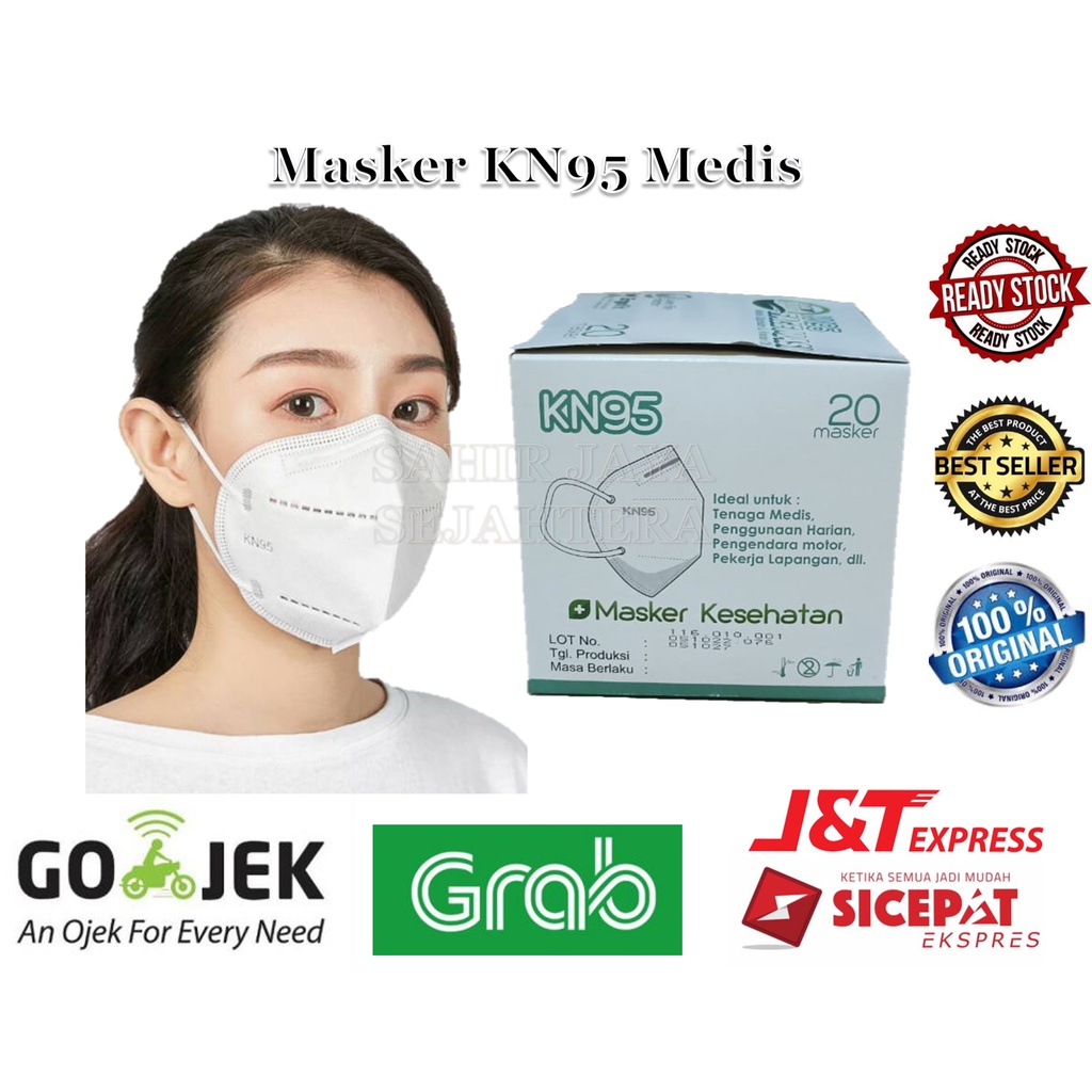 Jual Masker Kesehatan KN95 Eco Green Anti Virus Masker KN95 Medis 5Ply Harga 1 Box isi 20 Pcs ...