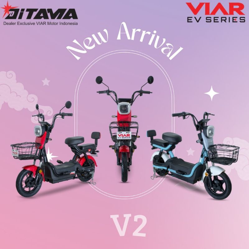 Jual SEPEDA LISTRIK VIAR V2 TERMURAH BERGARANSI RESMI ORIGINAL ...