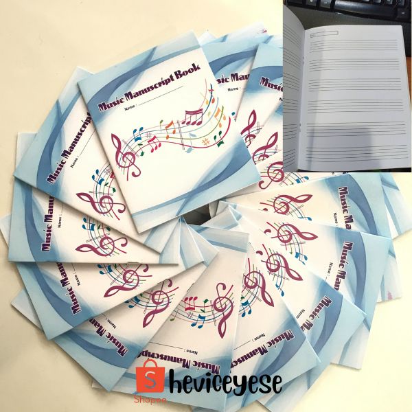 Jual Buku tulis musik garis 5 isi 20 halaman - Buku garis paranada ...