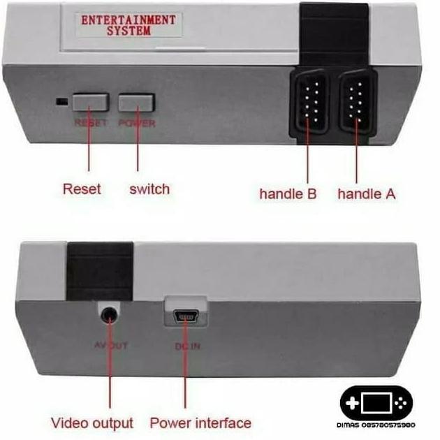 Jual Stik Clone Nintendo NES Mini Classic Controller NES Klasik 9 Pin ...