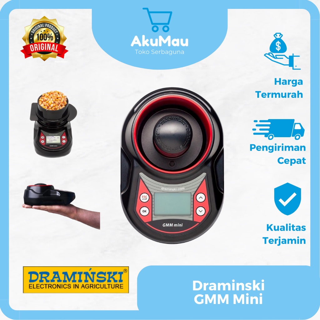 Jual Alat Ukur Kadar Air Biji Bijian Digital Draminski GMM Mini ...