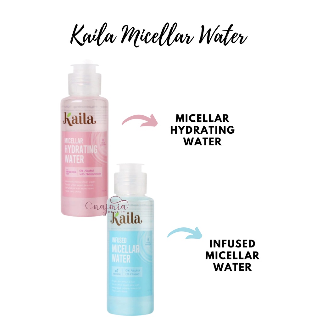 Jual Laamiahijab KAILA BEAUTE Micellar Water 100ml - Infused Hydrating ...