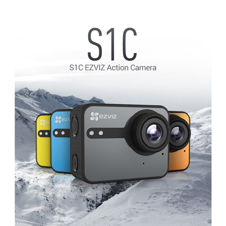 Jual Ezviz S1C Action Camera Full Hd With Touch Screen, Wifi, And Bluetooth | Shopee Indonesia