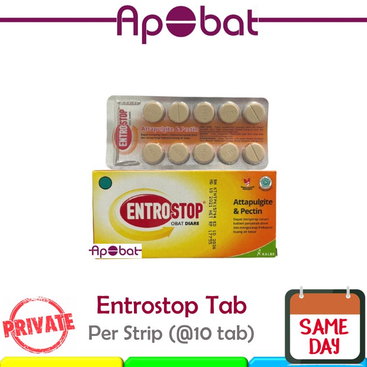 Jual - ApObat - Entrostop 10 Tablet Obat Diare Mencret Strip Neo Enterostop | Shopee Indonesia