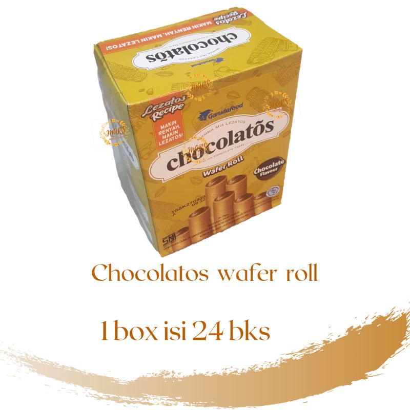 Jual Gerry Chocolatos wafer roll 1 box isi 24 bks | Shopee Indonesia