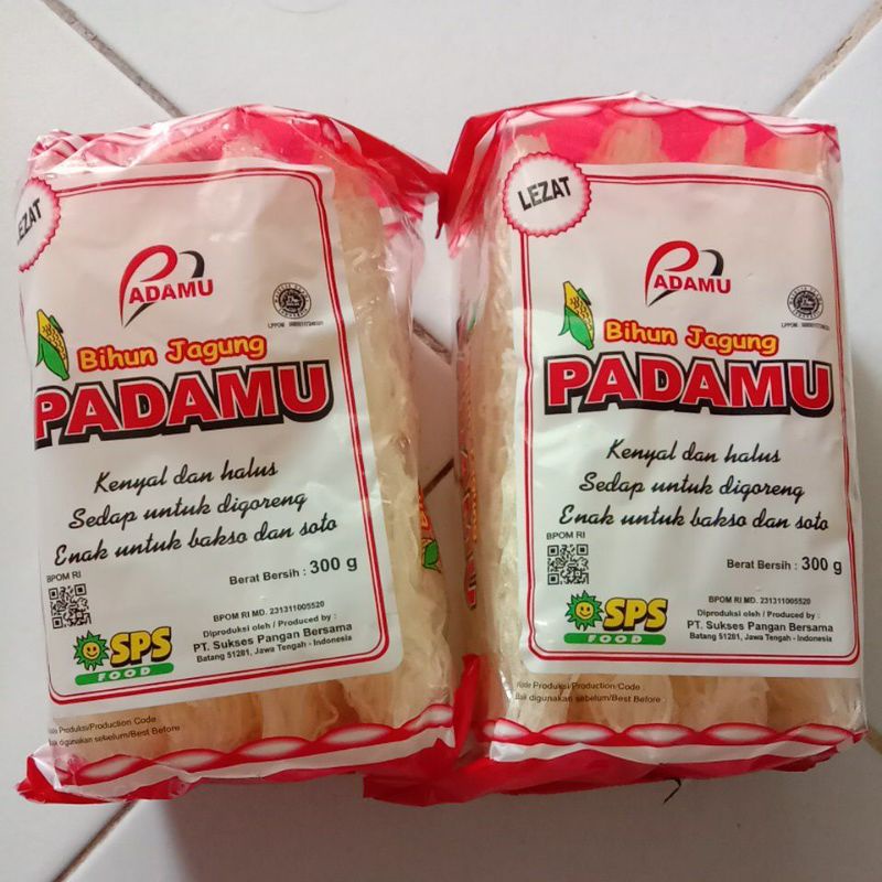 Jual Bihun Jagung Padamu Kemasan 300 Gram Isi 4 Keping | Shopee Indonesia