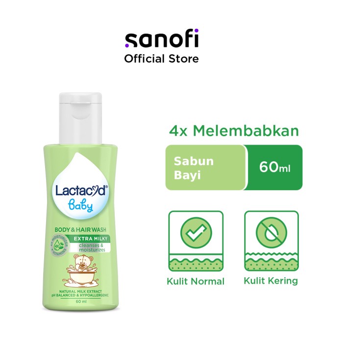 Jual LACTACYD Baby Extra Milky 60ml | Shopee Indonesia