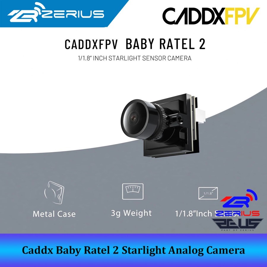 Jual Caddx Baby Ratel 2 Starlight 1200TVL FPV Camera Caddx Baby Ratel2 ...