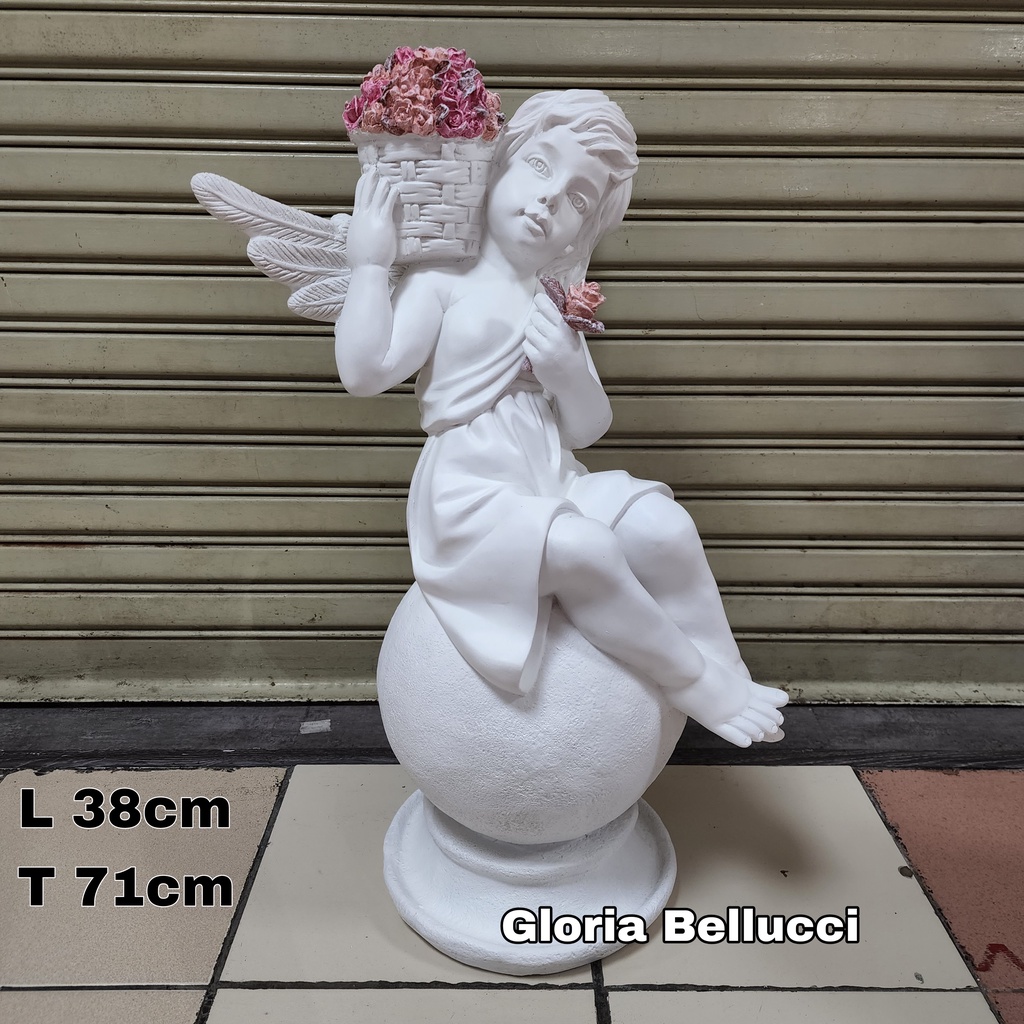 Jual Patung angel bunga malaikat gabriel jumbo pajangan makam taman ...
