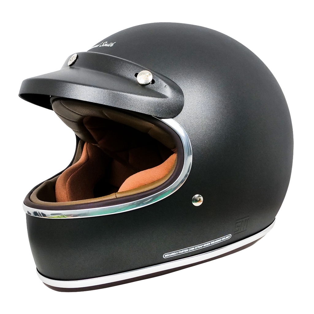 Jual Helm Cargloss Cafe Racer Howard Smith List Chrome - Gun Metal SG ...