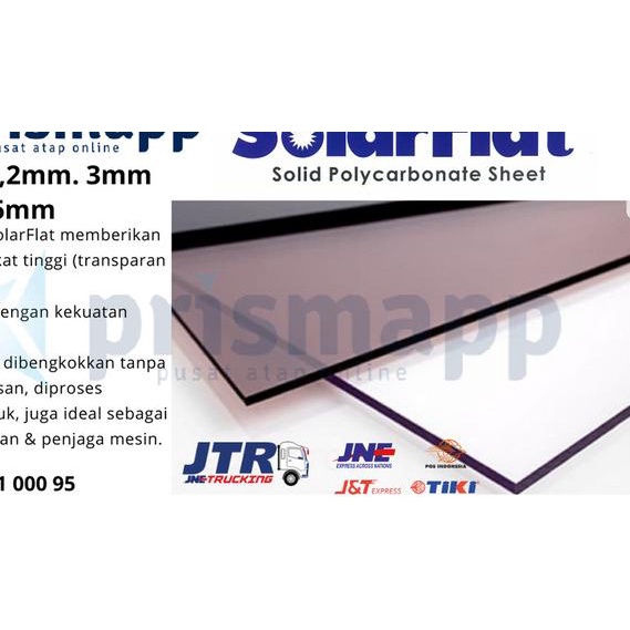 Jual Solarflat 1.2mm, Atap Solid Solartuff, Solar Flat per 50 cm ...