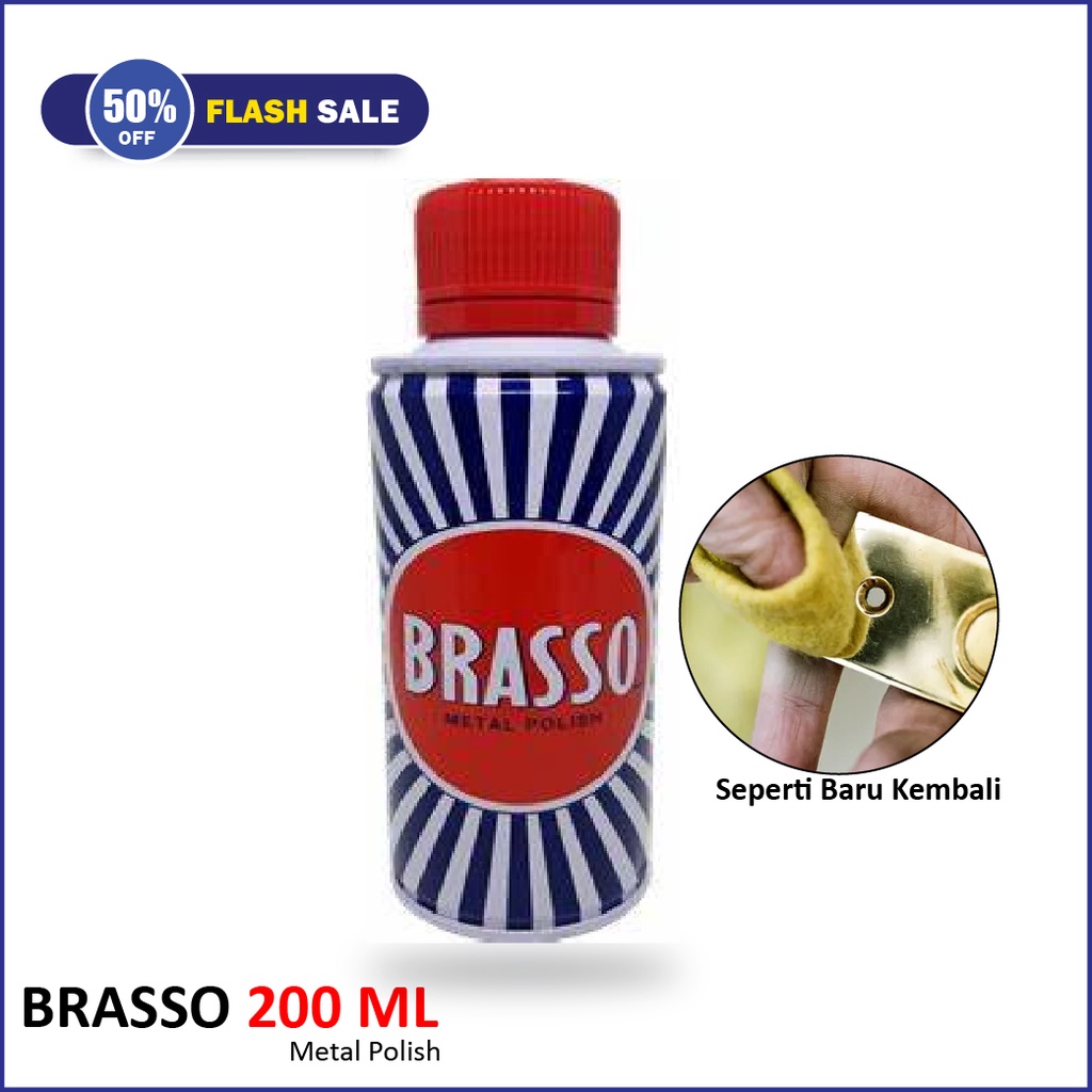 Jual Brasso Metal Polish polis Poles Cairan Pengkilap Penghilang Pembersih Karat Besi Logam ...