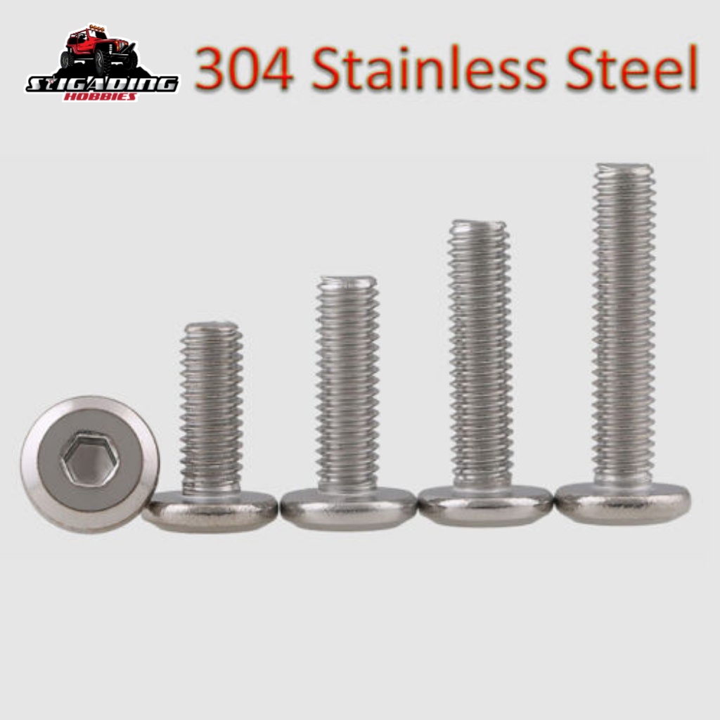 Jual BAUT L HEX 3mm FLAT HEAD LOW PROFILE SS 304 RC1/10 1/12 1/16 ...