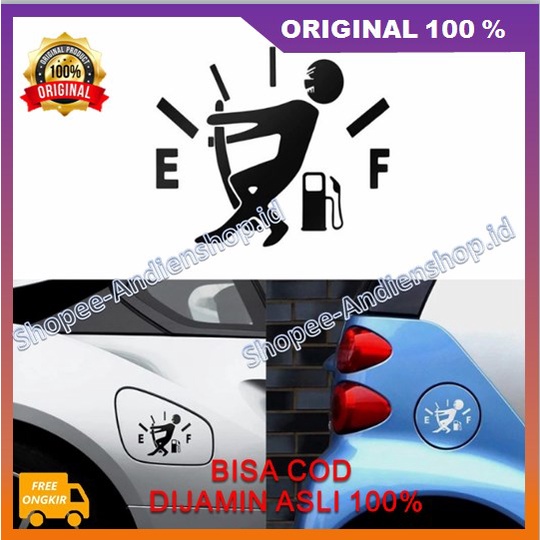 Jual BELI 1 DAPAT 3 Sticker Reflective Bensin Habis Sticker Tutup ...