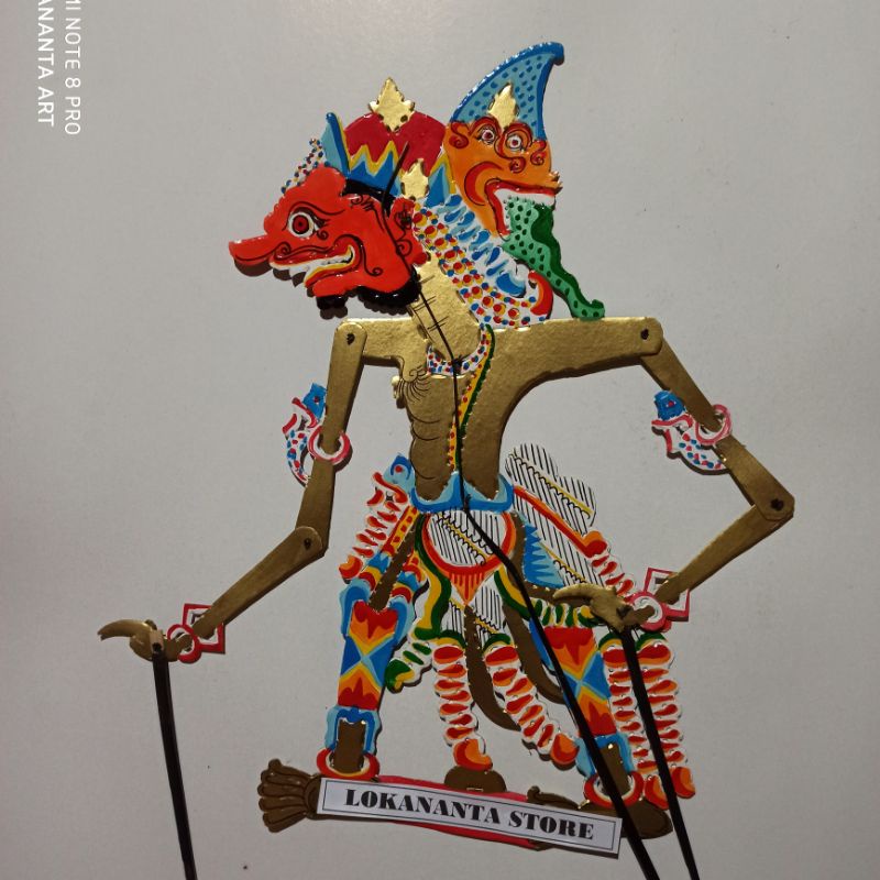 Jual DURSASANA/ DURSOSONO TOKOH WAYANG KULIT WAYANG KARTON KERTAS ...