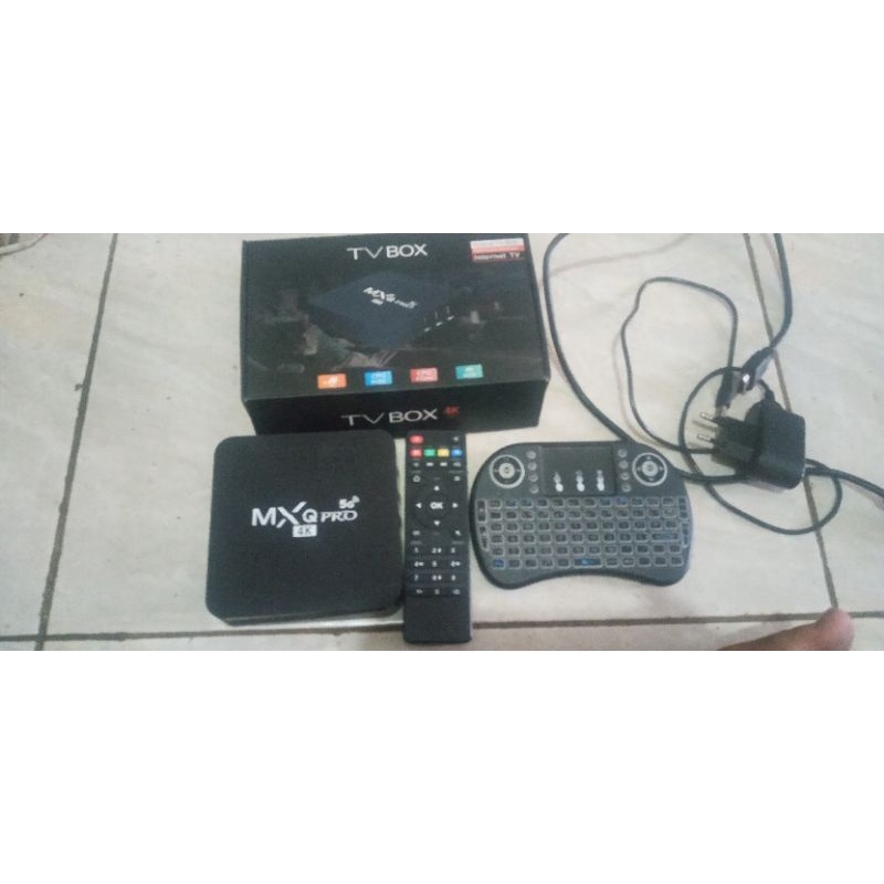 Jual stb set top box android smart tv android os 10 mxq pro 4k bonus keyboard bluetooth baru 1 ...