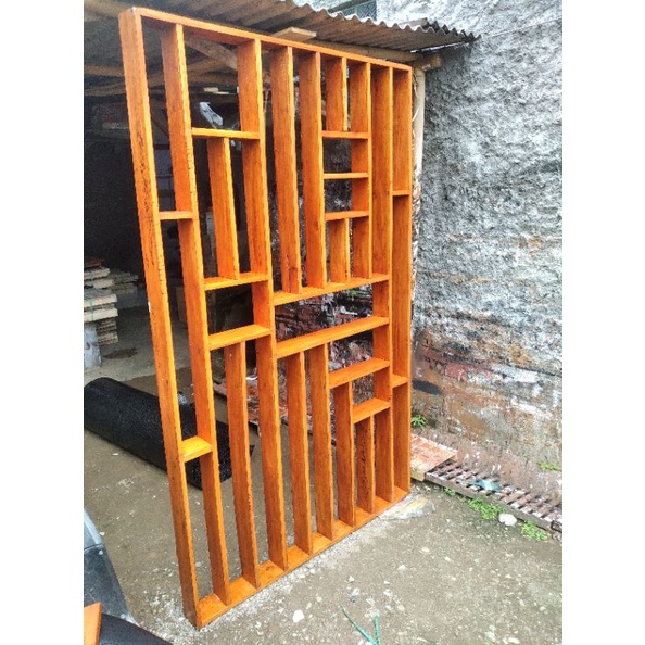 Jual PARTISI RUANGAN PENYEKAT PEMBATAS SKAT RUANG DAPUR KAYU SUSUN ...