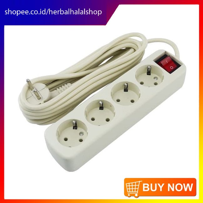 Jual STOP KONTAK KABEL COLOKAN - 2,3,4,5,6 LUBANG - PANJANG 1,5M - 5M + KABEL [HS-NH] | Shopee ...