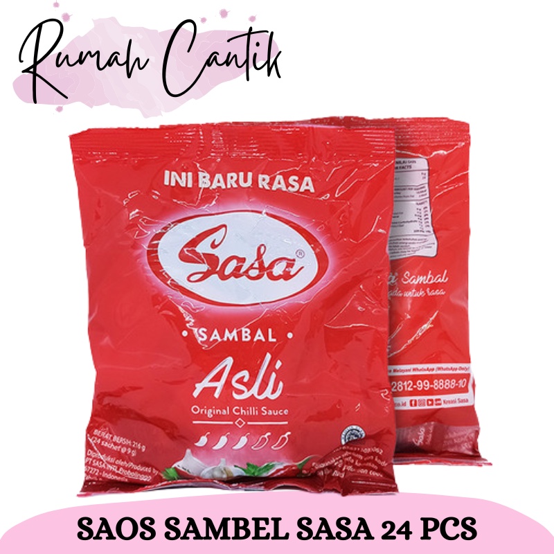 Jual Sambal Saos Sasa Sachet isi 24 pcs | Shopee Indonesia