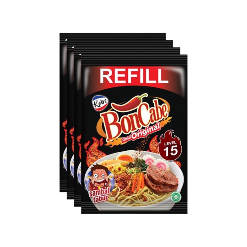 Jual Boncabe Level 15 Original Refill 4 x 40 gr | Shopee Indonesia