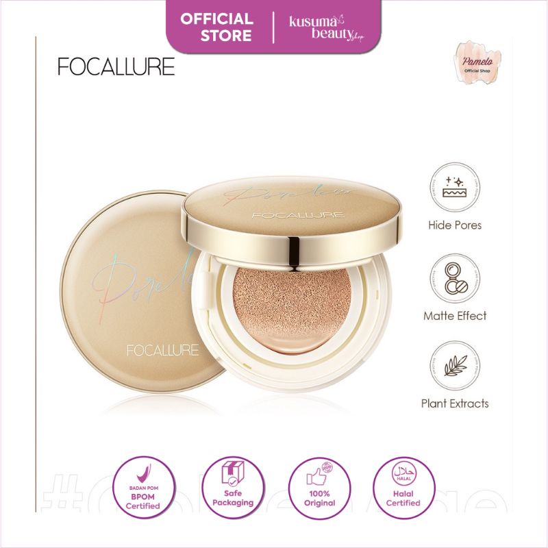 Jual Focallure Poreless Matte Air Cushion Foundation | Shopee Indonesia