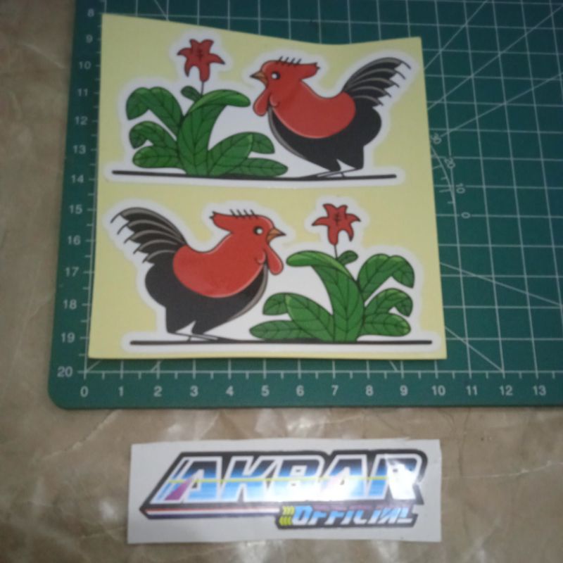 Jual stiker ayam jago 2 pcs | Shopee Indonesia