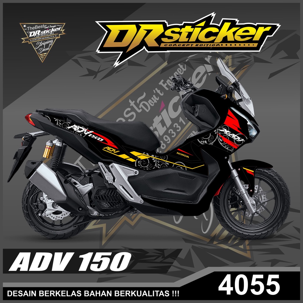 Jual 4055 Sticker striping semifull motor honda Adv 150,Striping ...