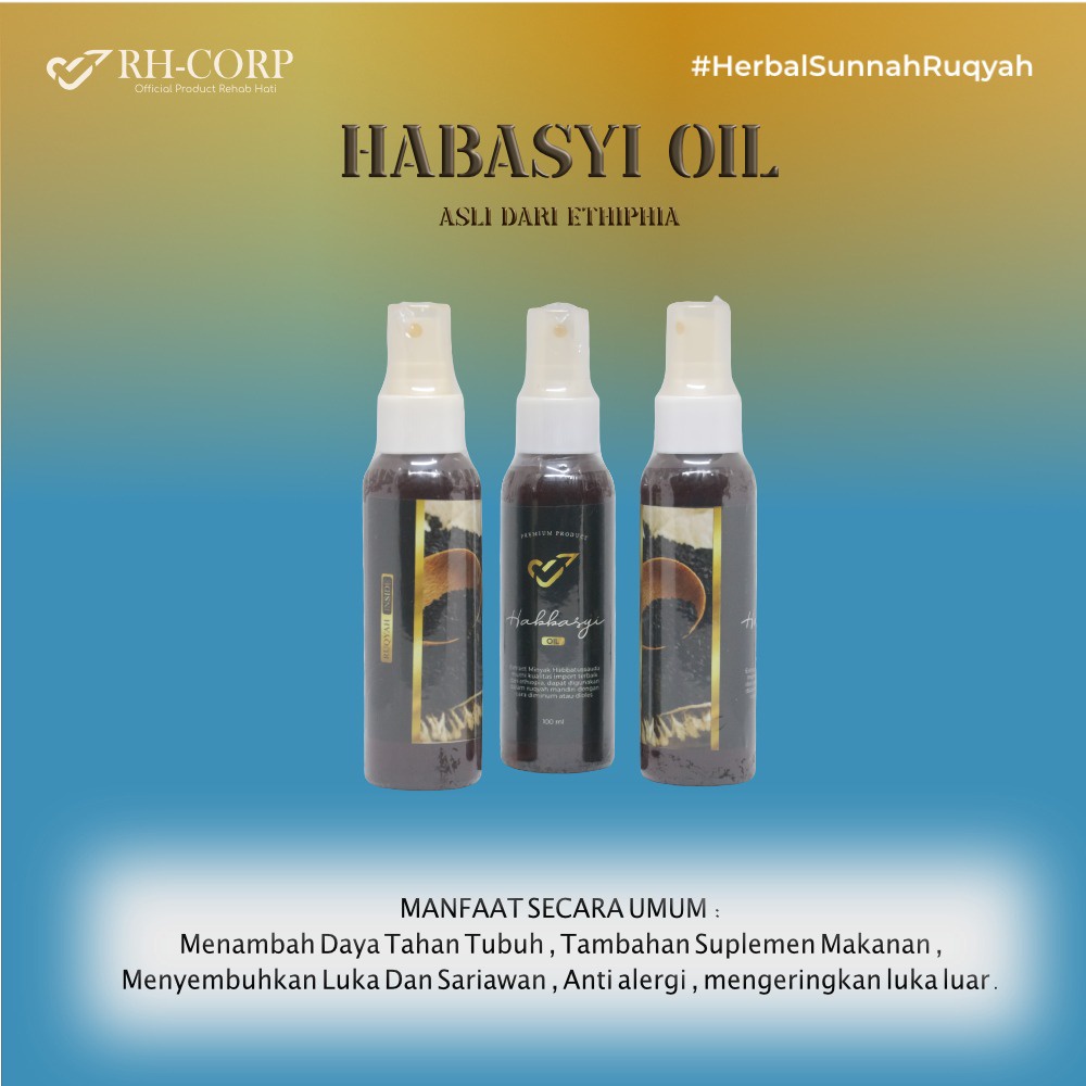 Jual Habbasyi Oil Minyak Habbatussauda Murni Berkualitas Tinggi (100ml ...