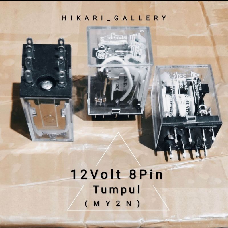 Jual RELAY MY2N 12 Volt 8 Pin Tumpul Zn (MY2N) / Relay MY2N 12v 8pin ...