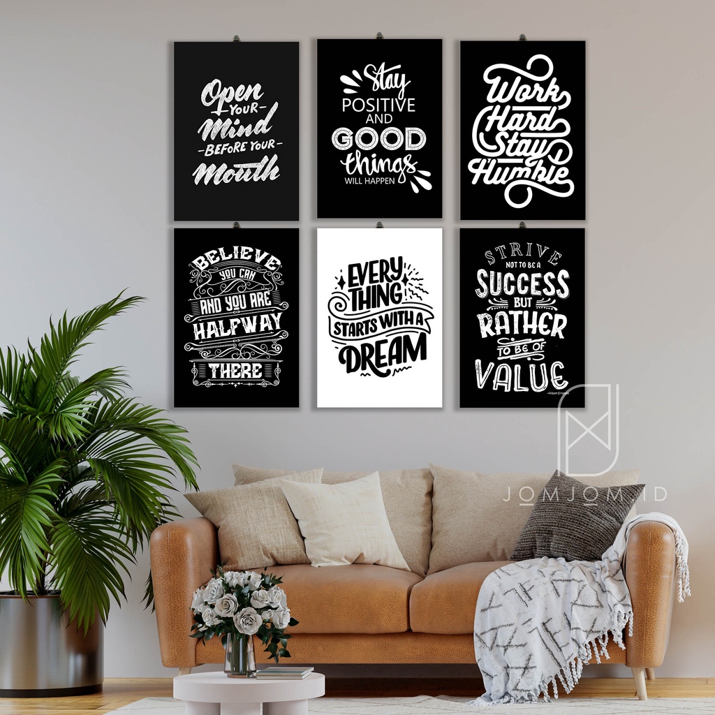 Jual HIASAN DINDING QUOTES AESTHETIC WALLDECORE HIASAN DINDING PAJANGAN ...