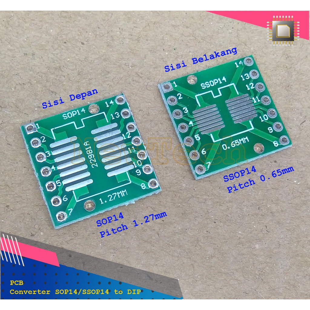 Jual PCB Adapter Converter SOP14 SSOP14 to DIP SOP SSOP DIP14 14 | Shopee Indonesia