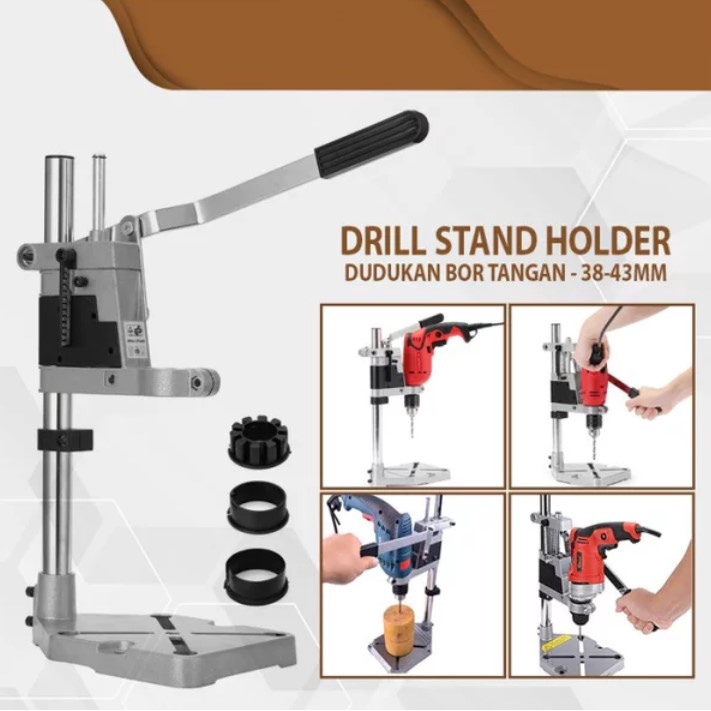 Jual Stand Bor Portable Drill Stand Adapter Mesin Bor Drill Holder Dudukan Presisi Sanding ...