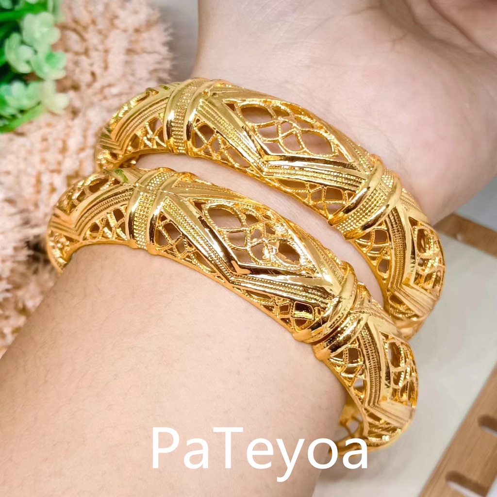 Jual gelang bangkok gold motif terbaru Dubai lapis emas 24k gold ...