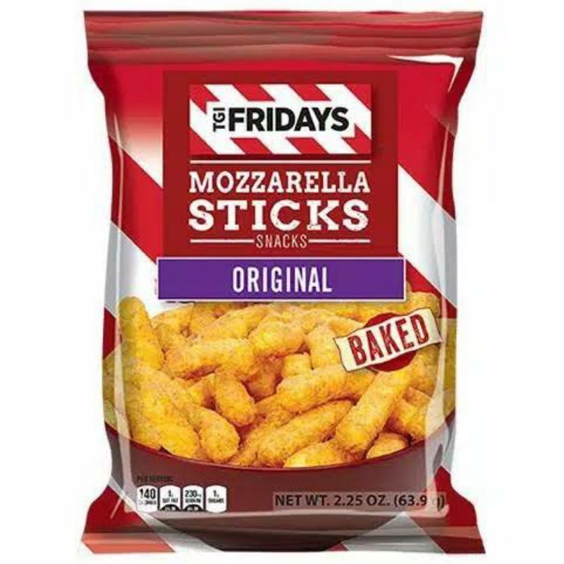 Jual [100gr] TGI Fridays Mozzarella Sticks Original Snack - TGIF Import ...