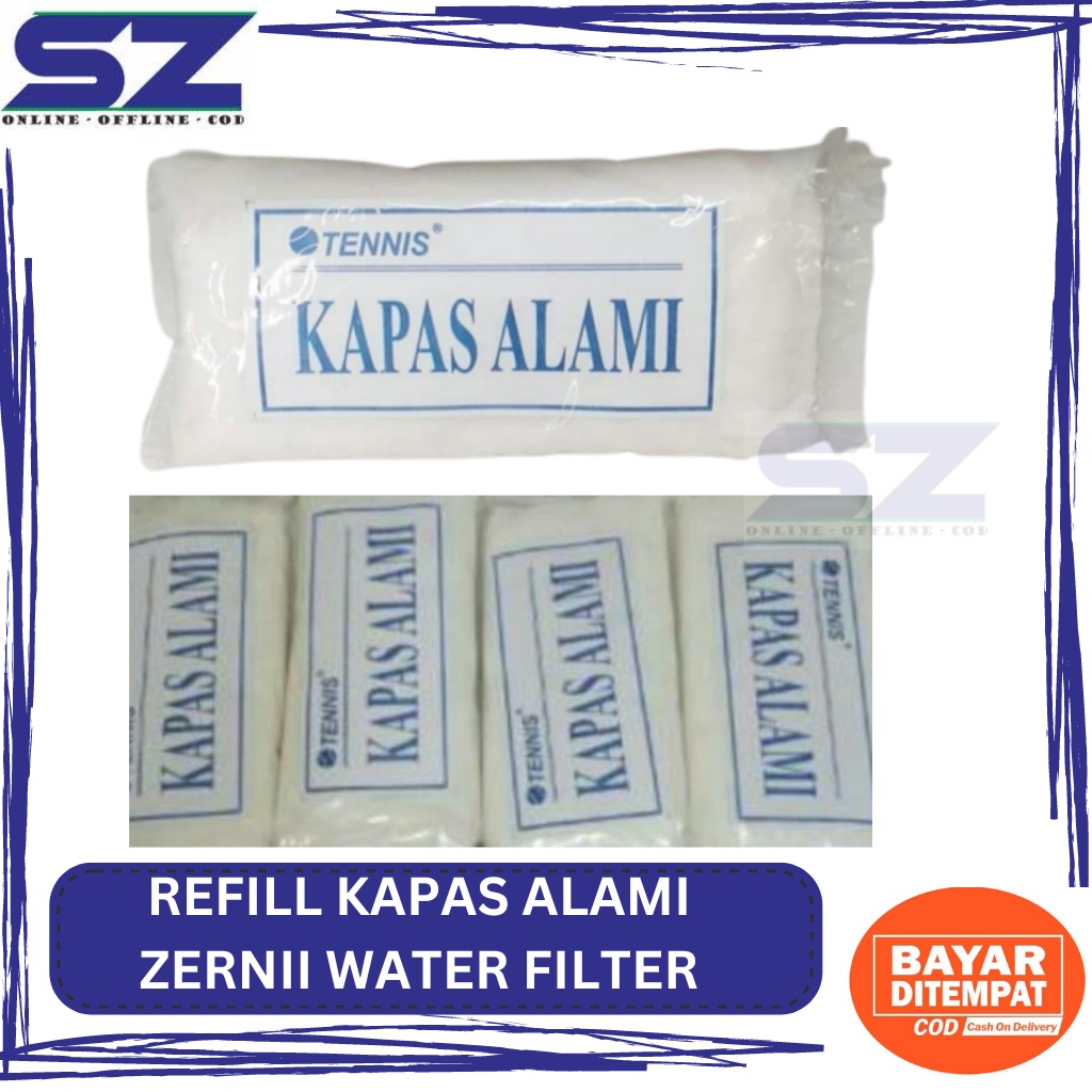 Jual KAPAS ZERNII ZERNI KAPAS ALAMI WATER FILTER SARINGAN AIR REFILL ...