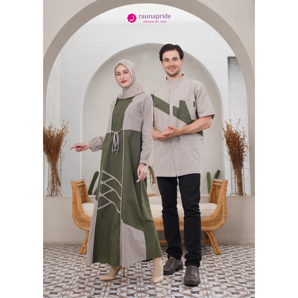Jual Baju Couple Pasangan 08 Hijau Rauna Couple Sarimbit Keluarga ...