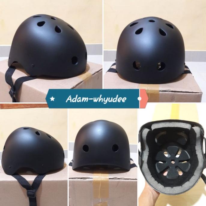 Jual Helm Sepeda Batok Murah Hitam Doff | Shopee Indonesia